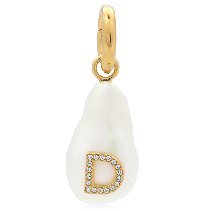 Burberry Ladies Crystal And Resin Pearl Letter D Charm 8049751 ...