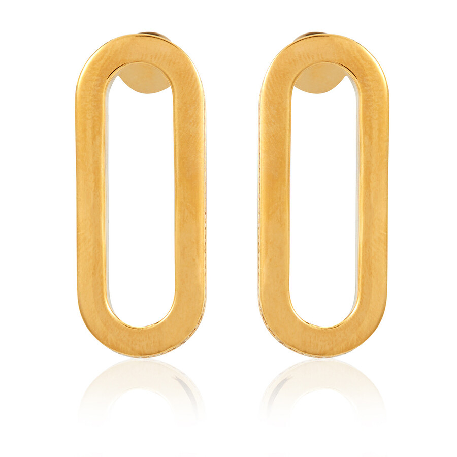 Burberry Ladies Crystal Oval Link Earrings 4074949 5045553971402 - Jewelry - Jomashop