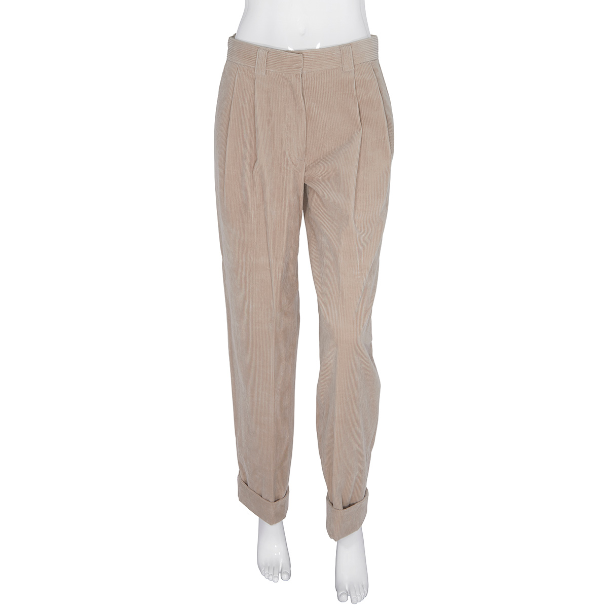 Burberry Ladies Stone Shawbury Cotton Stretch Pants, Brand Size 12 (US ...