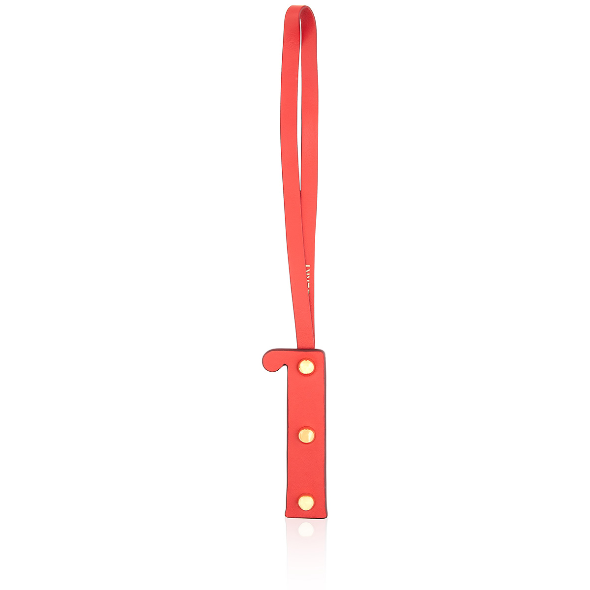 Burberry Letter I Studded Leather Charm in Red and Light Gold 8024387 ...