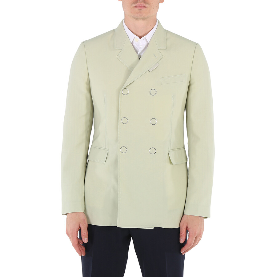 Burberry Matcha Slim Fit Press-stud Tailored Jacket, Brand Size 44 ...
