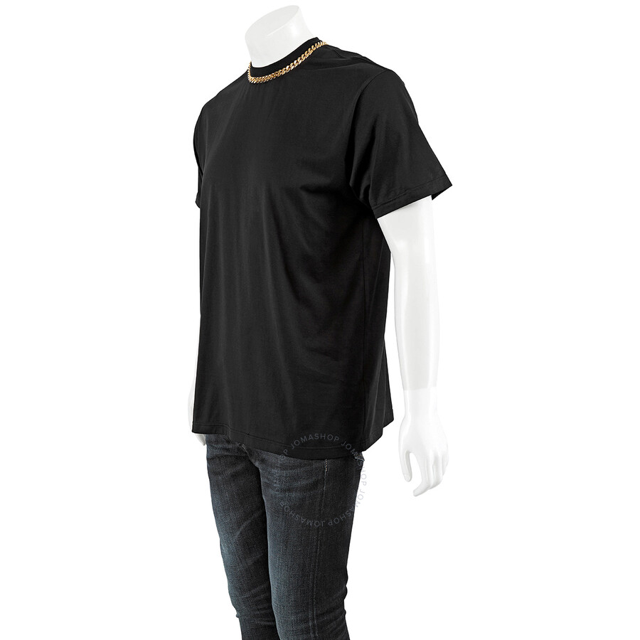 Burberry Men's Black Chain Detail T-shirt | ModeSens