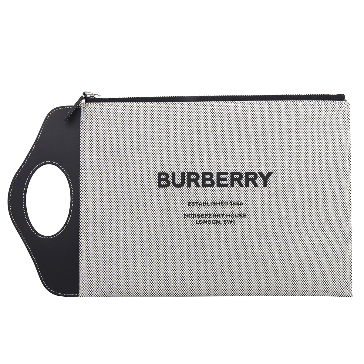 Burberry Men's Black Logo-Print Pocket Pouch Burberry Handbags - Fado.vn