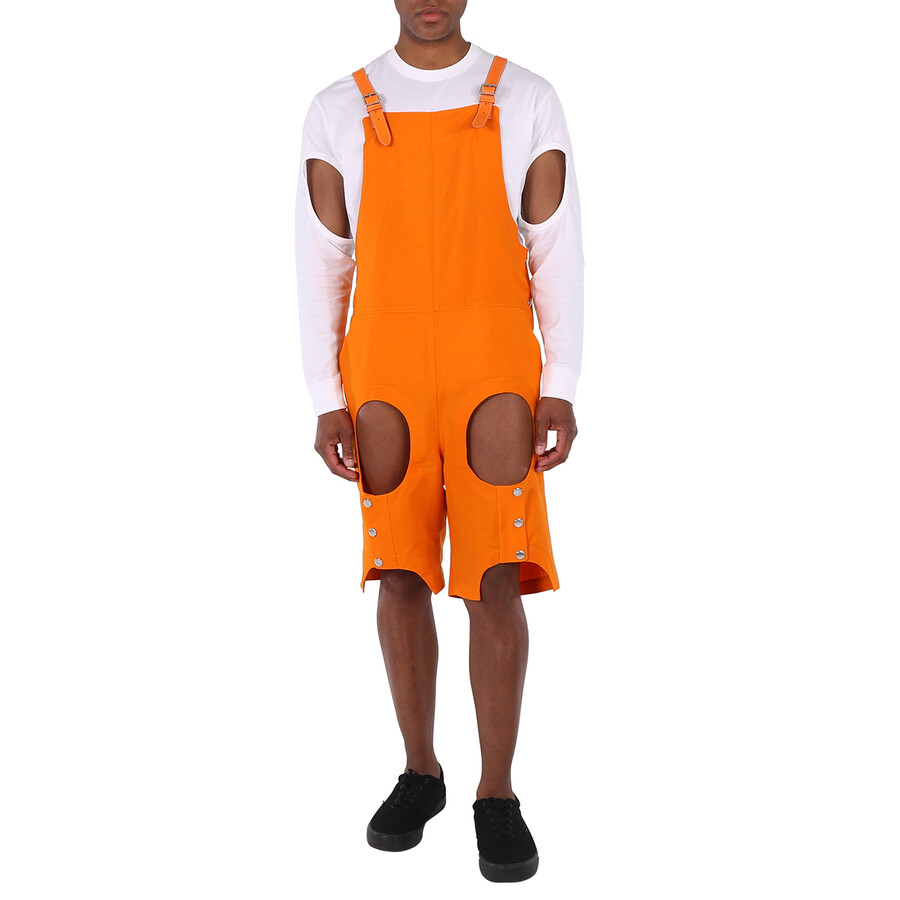 Burberry Men's Deep Orange Cut-Out Detail Romper, Brand Size 52 (US ...