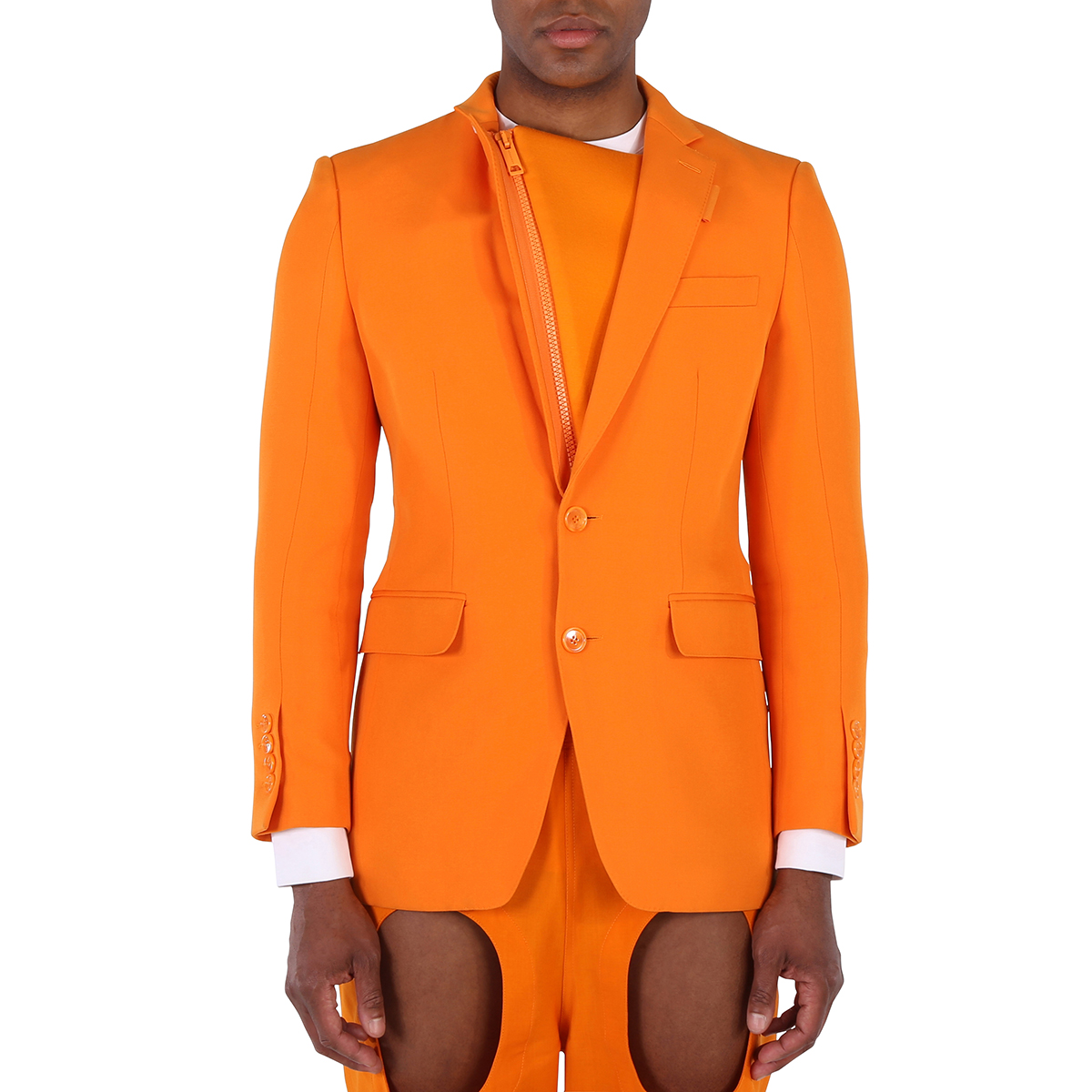 Burberry Men's Deep Orange Grain De Poudre English-Fit Tuxedo Jacket ...