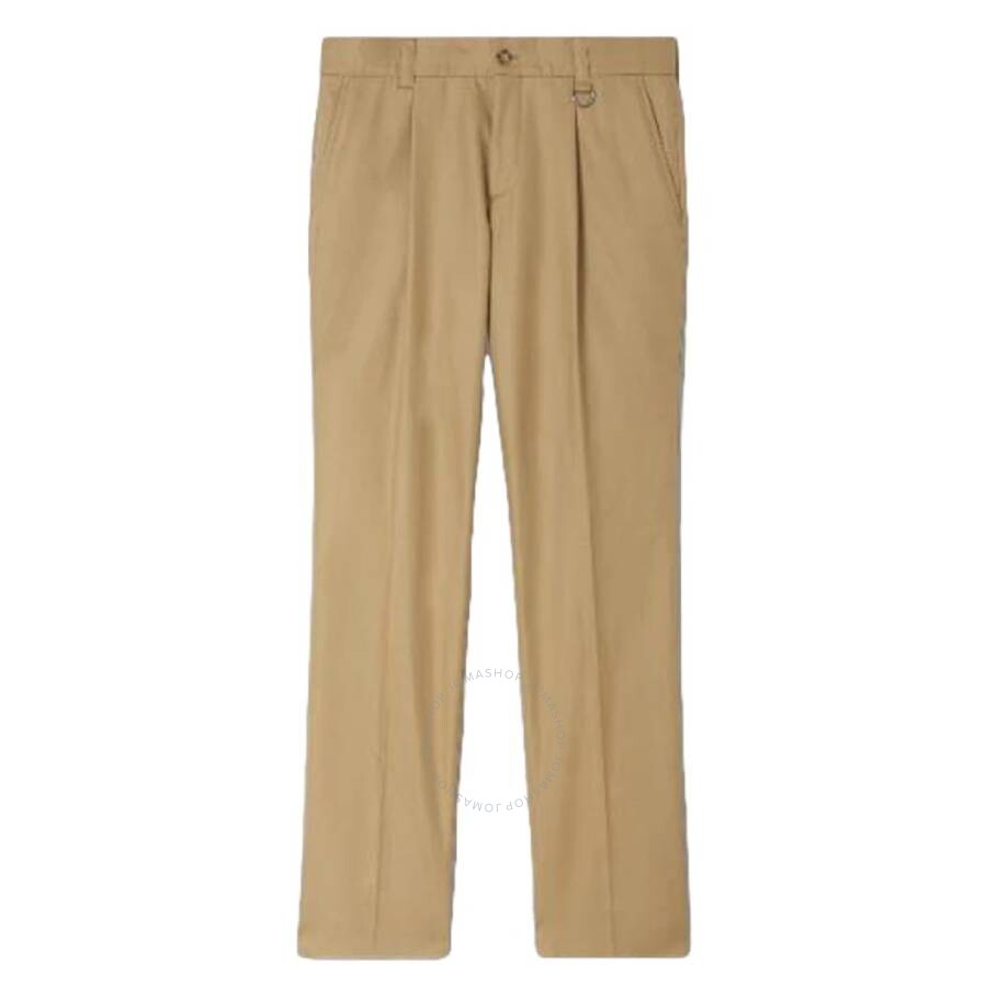Burberry Men's Toasted Walnut Dover Cotton Gabardine Trousers, Brand ...