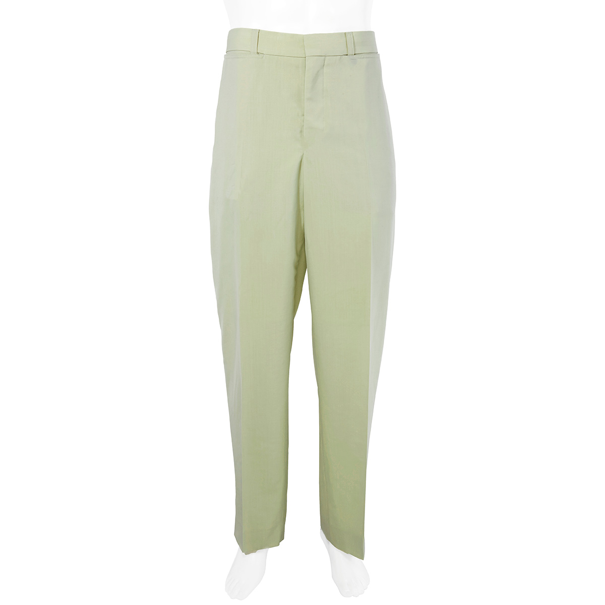 Burberry Men's Tumbled Wool Wide-Leg Trousers In Matcha, Brand Size 54 ...