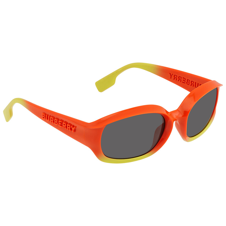 Burberry Milton Grey Oval Men's Sunglasses BE4338 393587 56 ...