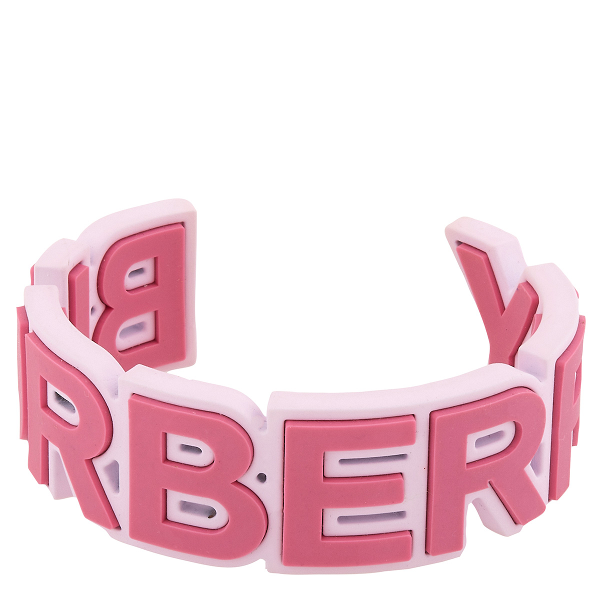 Burberry Primrose Pink Rubberised Logo Cuff, Size Large 8049813 ...