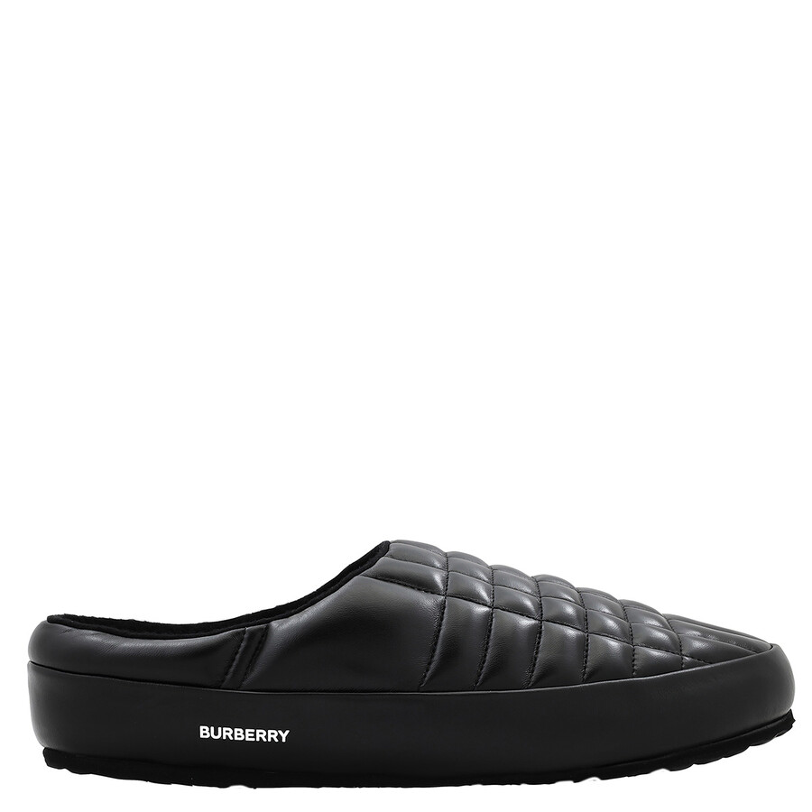 Burberry Quilted Leather Slippers, Brand Size 42 ( US Size 9 ) 8047593 ...