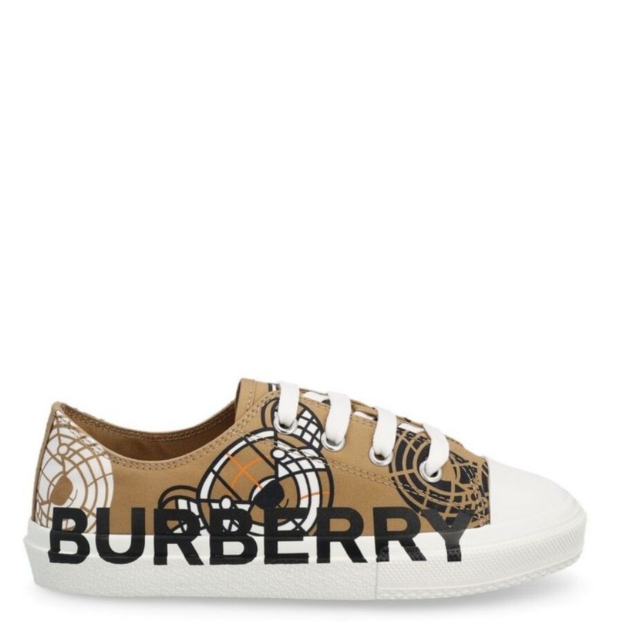 Burberry Thomas Bear-Print Low Top Sneakers, Brand Size 27 (US 9.5 Kids ...