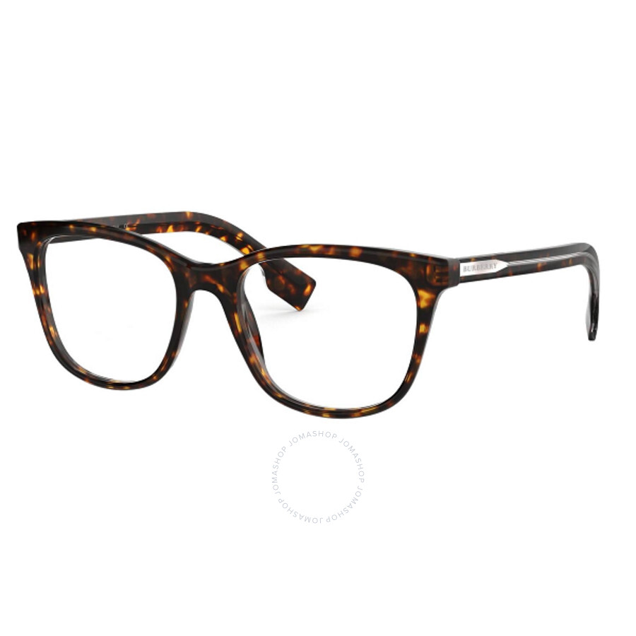 Burberry Unisex Tortoise Oval Eyeglass Frames Be2284f 3762 53