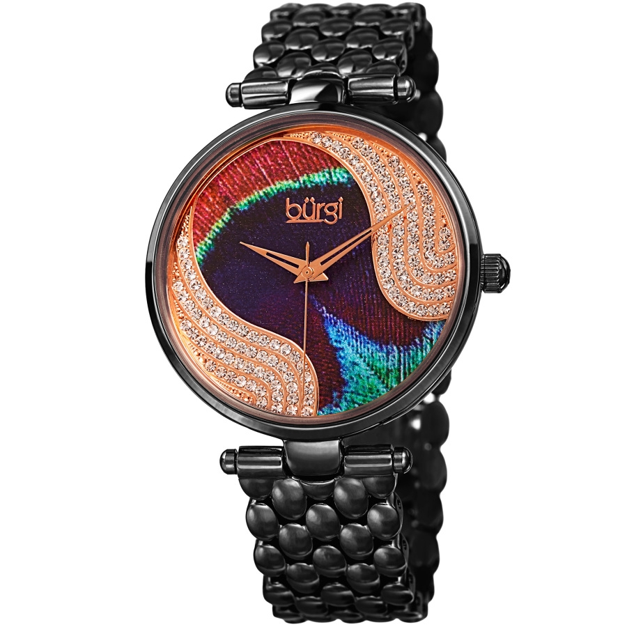 Burgi Quartz Ladies Watch BUR162BK 848572096690 - Watches - Jomashop