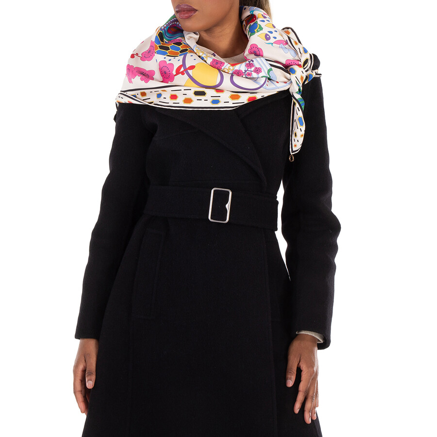 Bvlgari Heritage Print Silk Twill Square Scarf 243946 - Jomashop