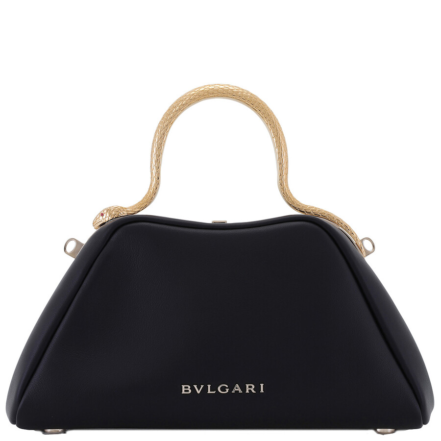 Bvlgari Mini Serpentine Leather Top Handle Bag 293739 - Handbags ...