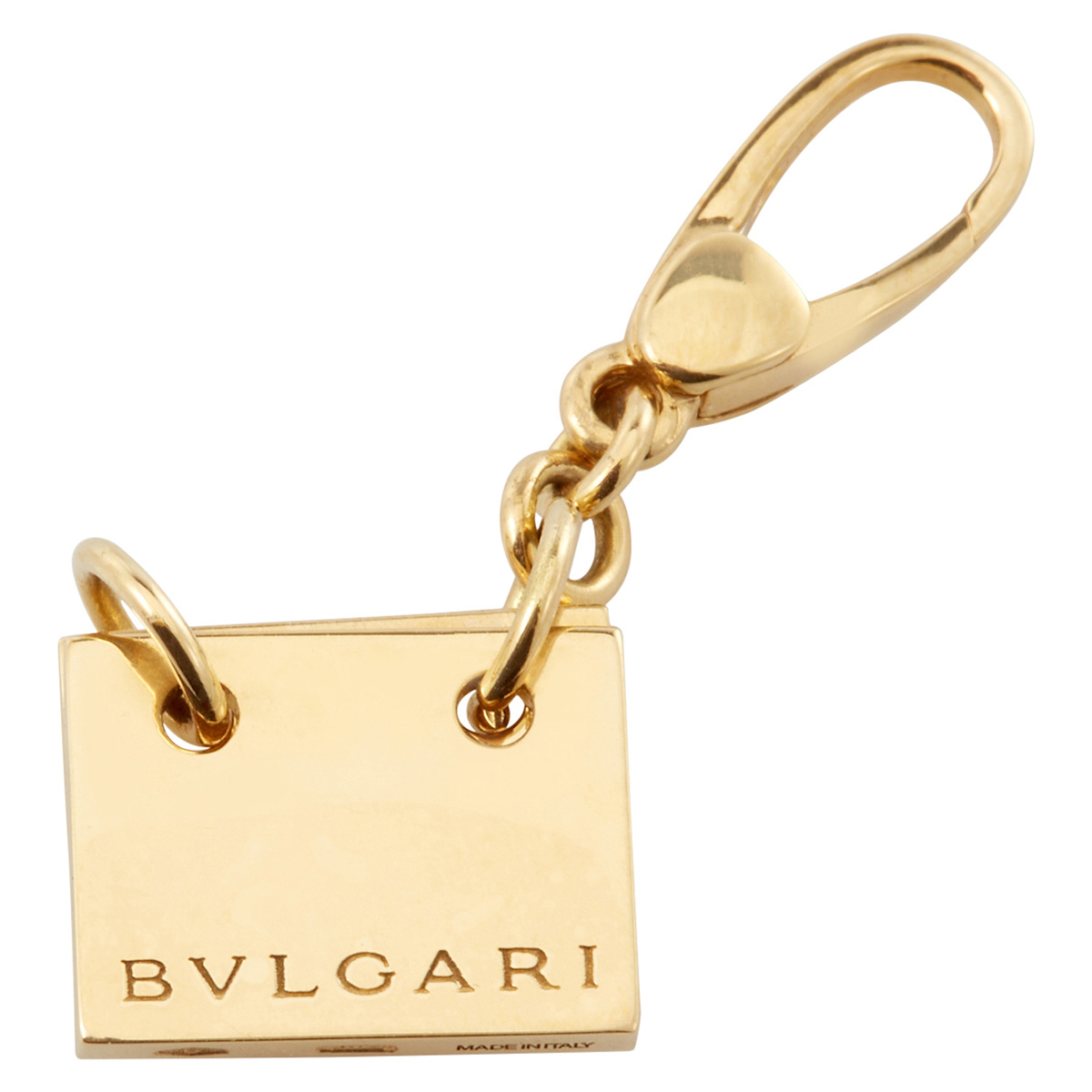 Bvlgari Signature 2 Page Binder 18k Yellow Gold Charm 340179 - Jewelry ...