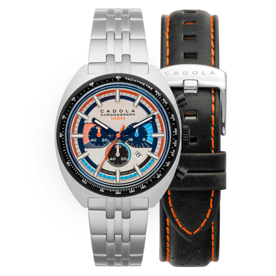 Cadola 1977 Chronograph Quartz Orange Dial Men's Watch CD-1023-66 ...