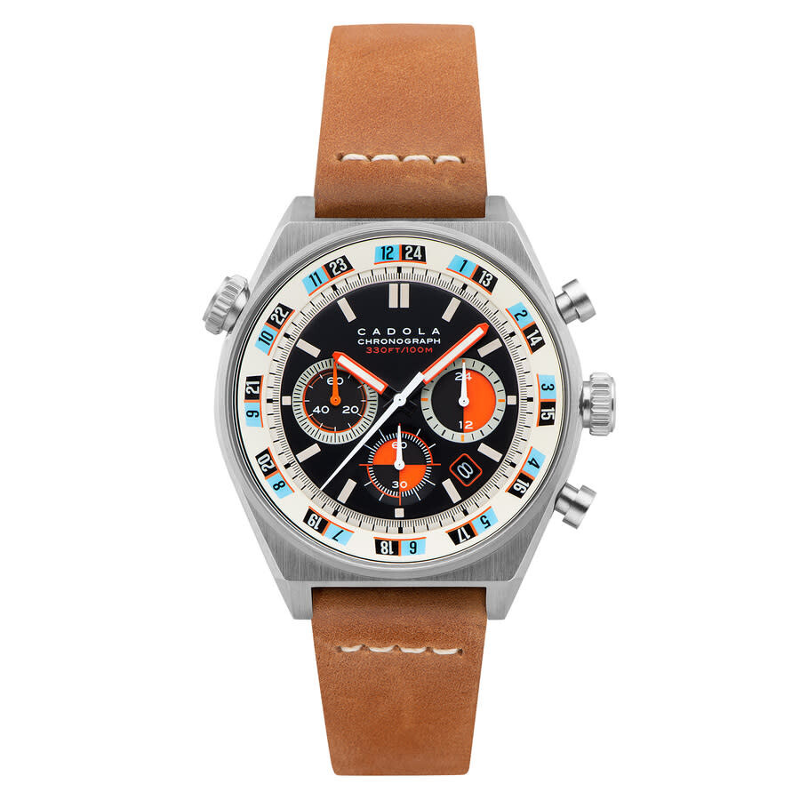 Cadola Intercontinental Chronograph Quartz Black Dial Men's Watch CD ...