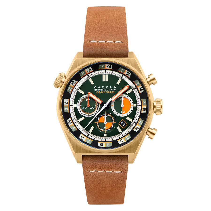 Cadola Intercontinental Chronograph Quartz Green Dial Men's Watch CD ...