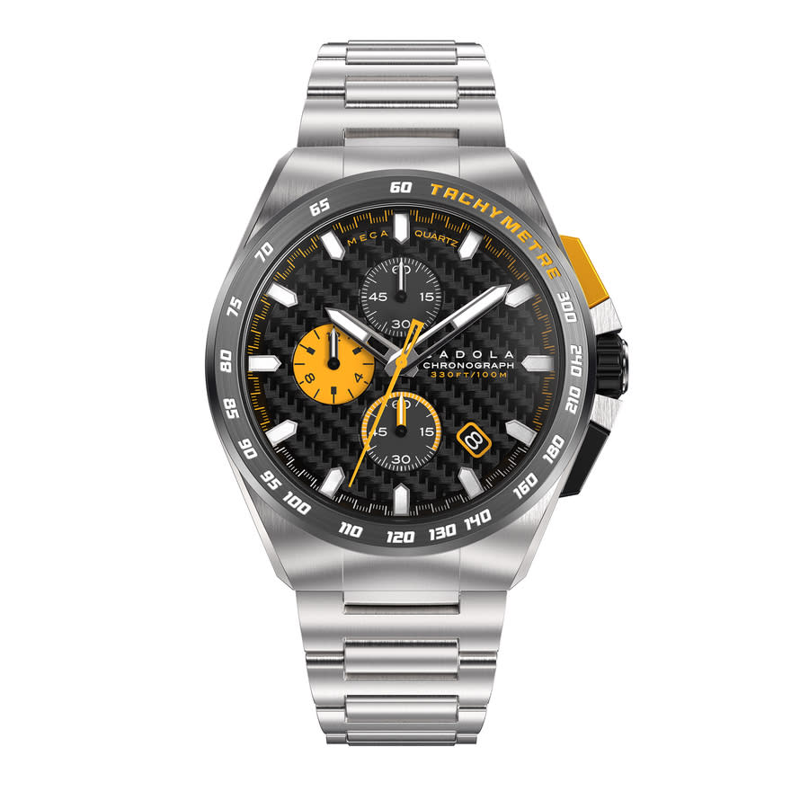 Cadola Peterson Chronograph Quartz Black Dial Men's Watch CD-1029-55 ...