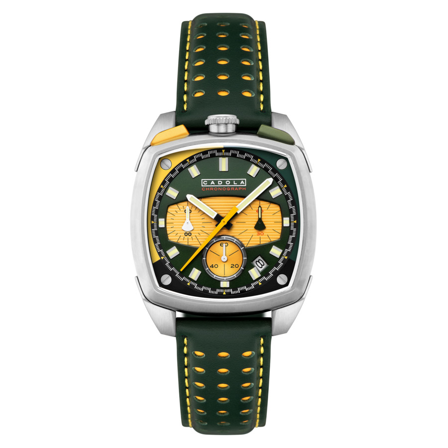 Cadola Taurus Chronograph Quartz Green Dial Men's Watch CD-1060-02 ...