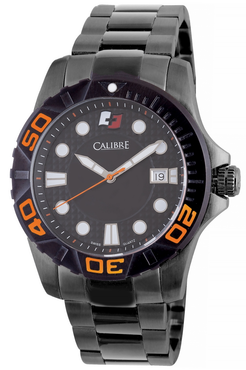Calibre Akron Black Dial Men's Watch SC-5A1-13-079.10 840840100603 ...