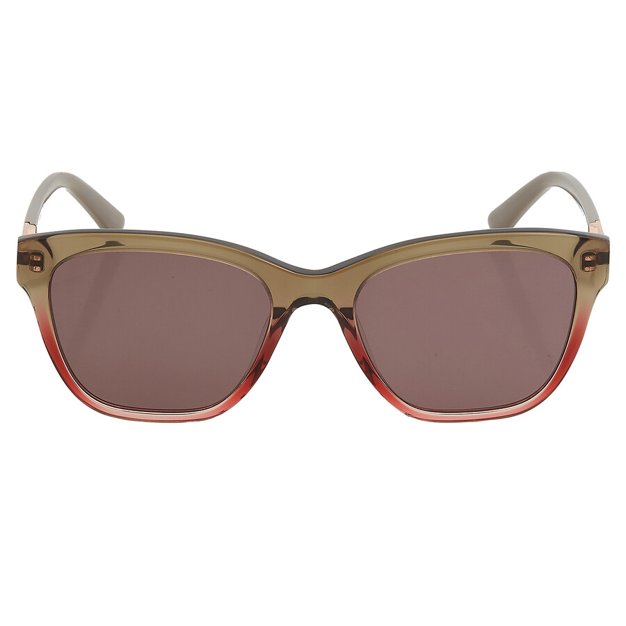 Calvin Klein Brown Square Ladies Sunglasses CK19524S 271 55 ...