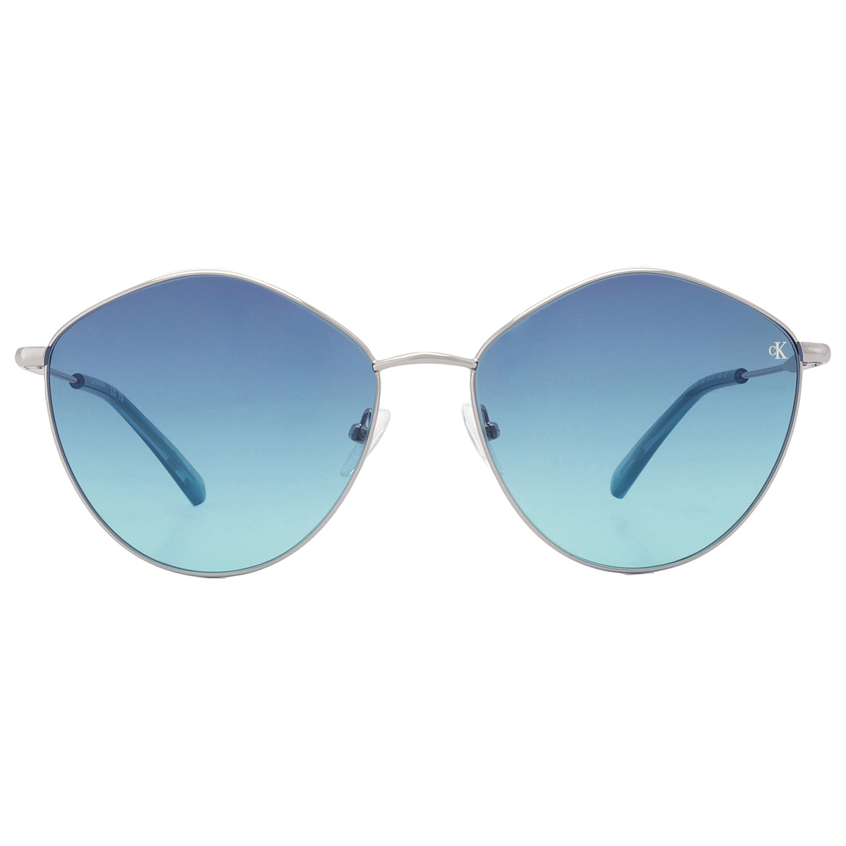 Calvin Klein Light Blue Oval Ladies Sunglasses CKJ22202S 040 61 ...