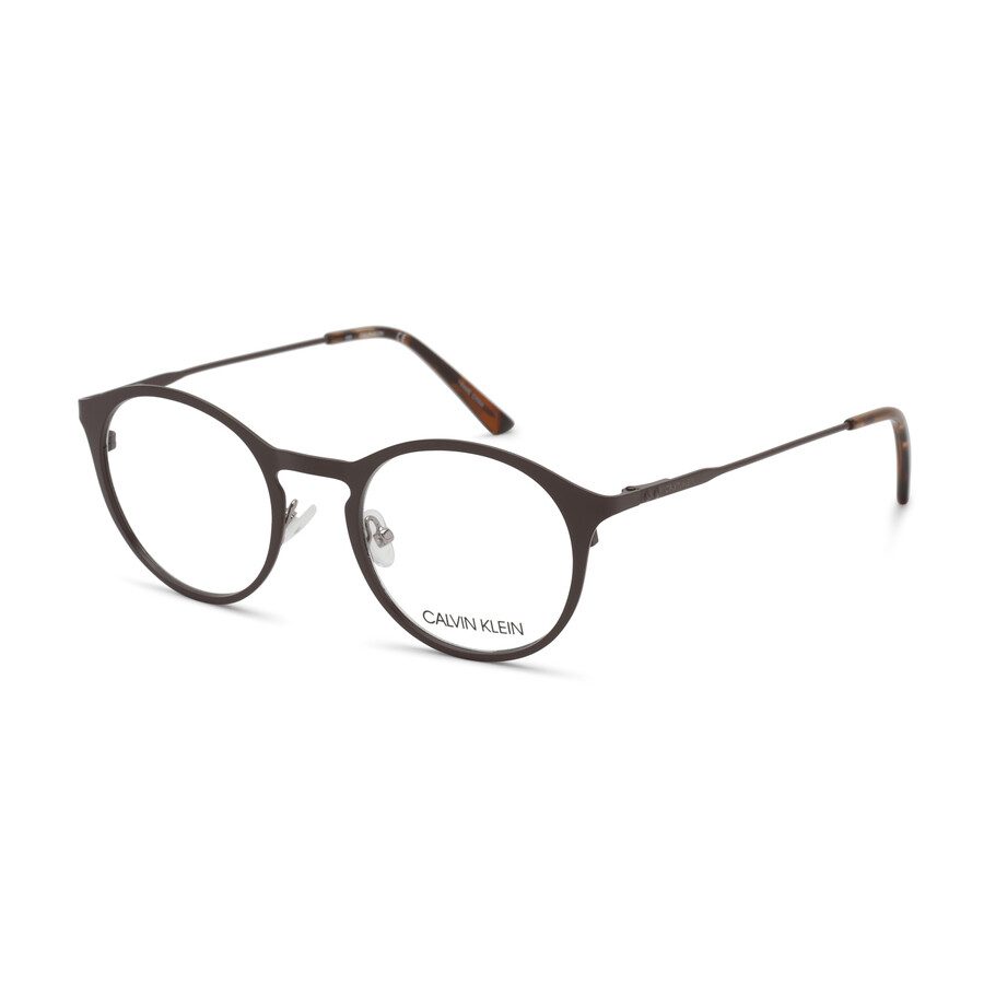 Calvin Klein Men's Brown Round Eyeglass Frames CK2011220147 ...