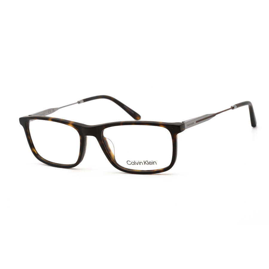 Calvin Klein Men's Tortoise Rectangular Eyeglass Frames CK2071023554 ...