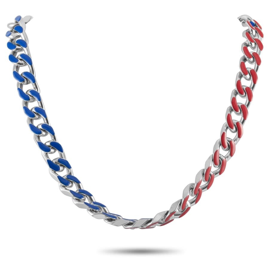 Calvin Klein Shudder Stainless Steel Zinc Resin Thick Chain Necklace ...