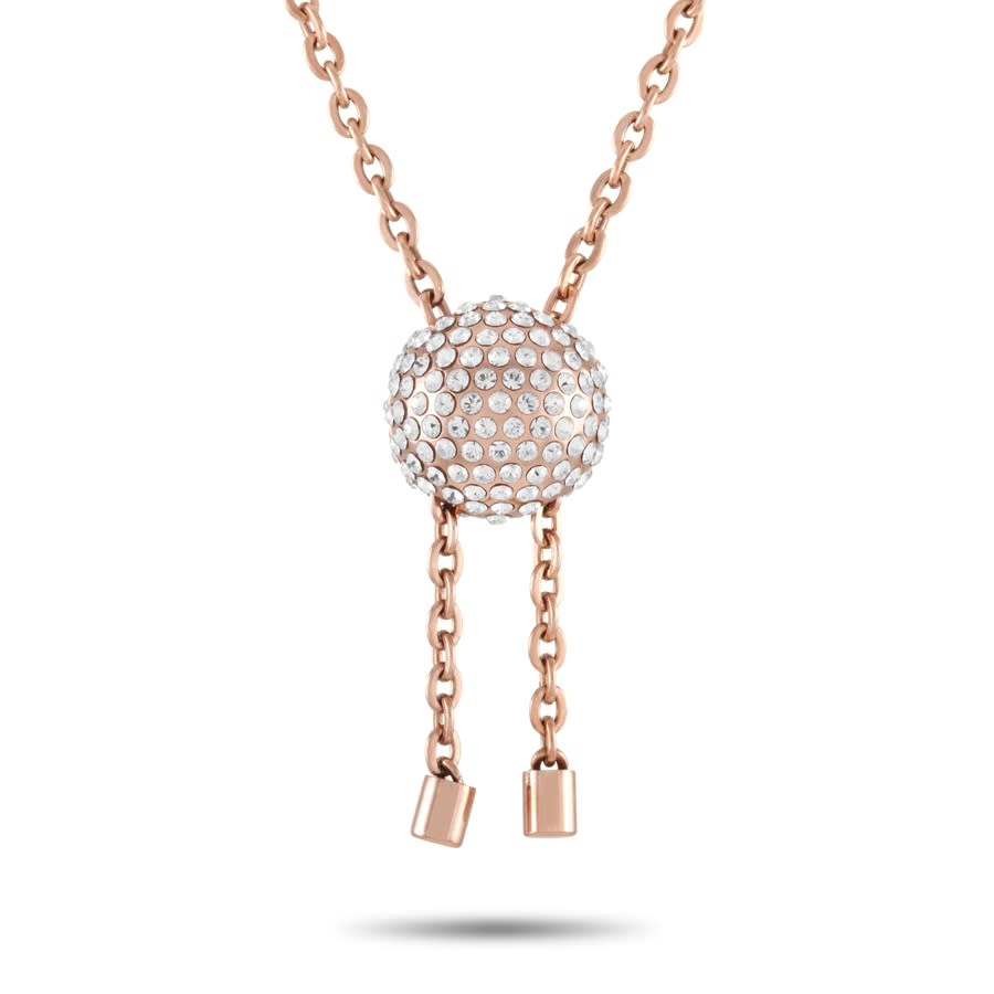 Calvin Klein Side Rose Gold PVD Plated Stainless Steel Rose Crystal ...