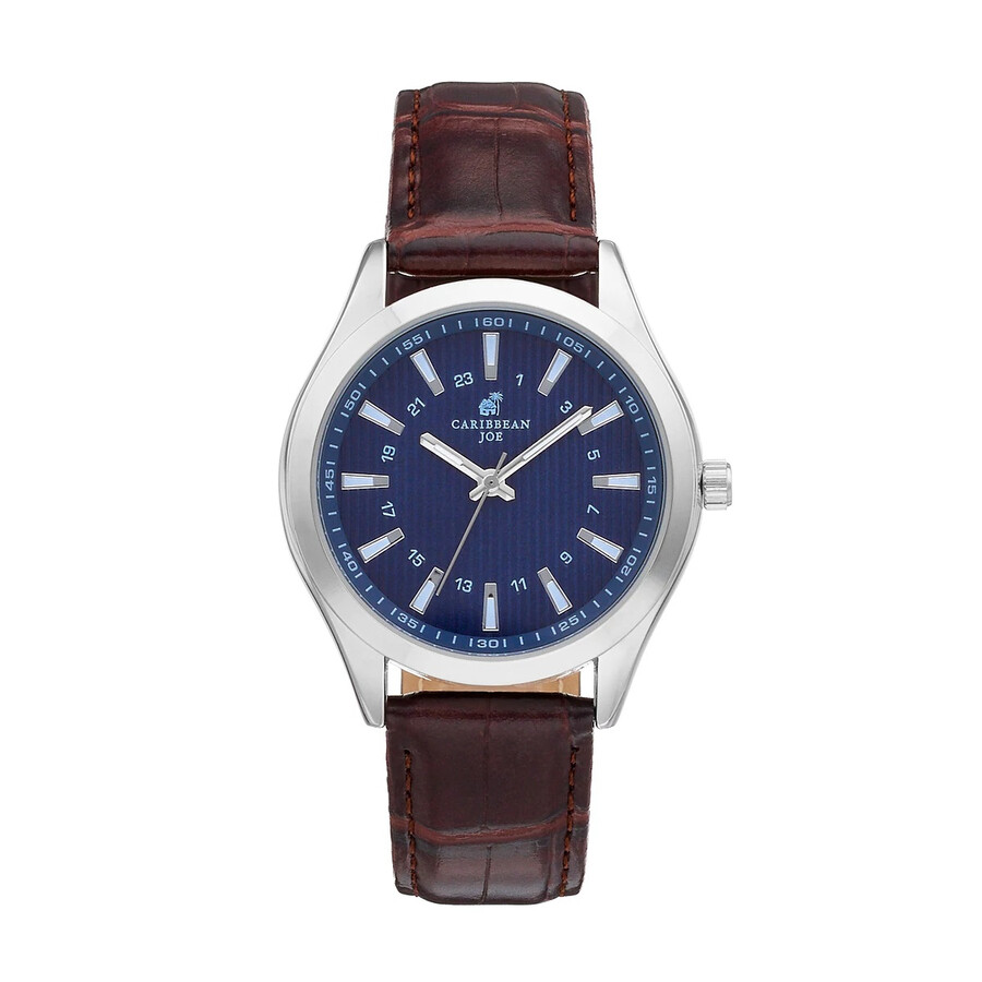 Caribbean Joe Quartz Blue Dial Men's Watch CJ7030SLBNNV 613874006667 ...