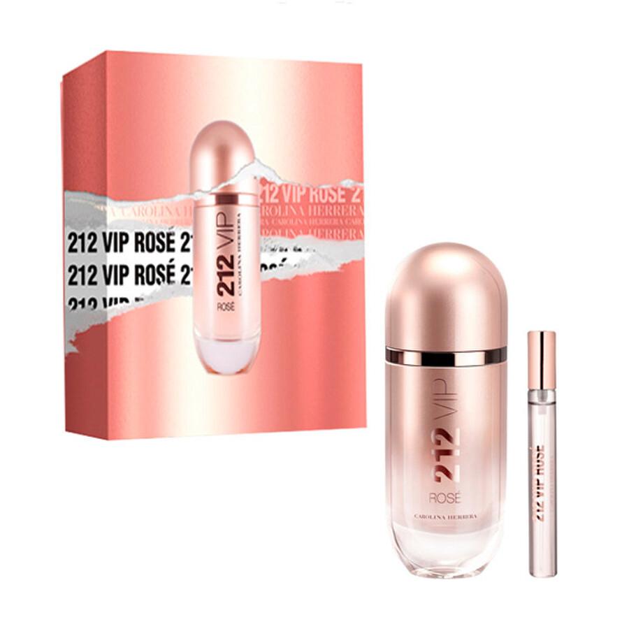 Carolina Herrera Ladies 212 Vip Rose Gift Set Fragrances 8411061028421 ...