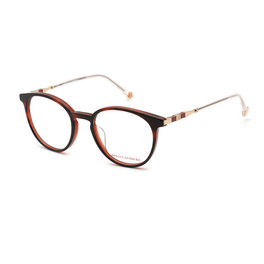 Carolina Herrera Ladies Brown Oval Eyeglass Frames VHE881099350 ...