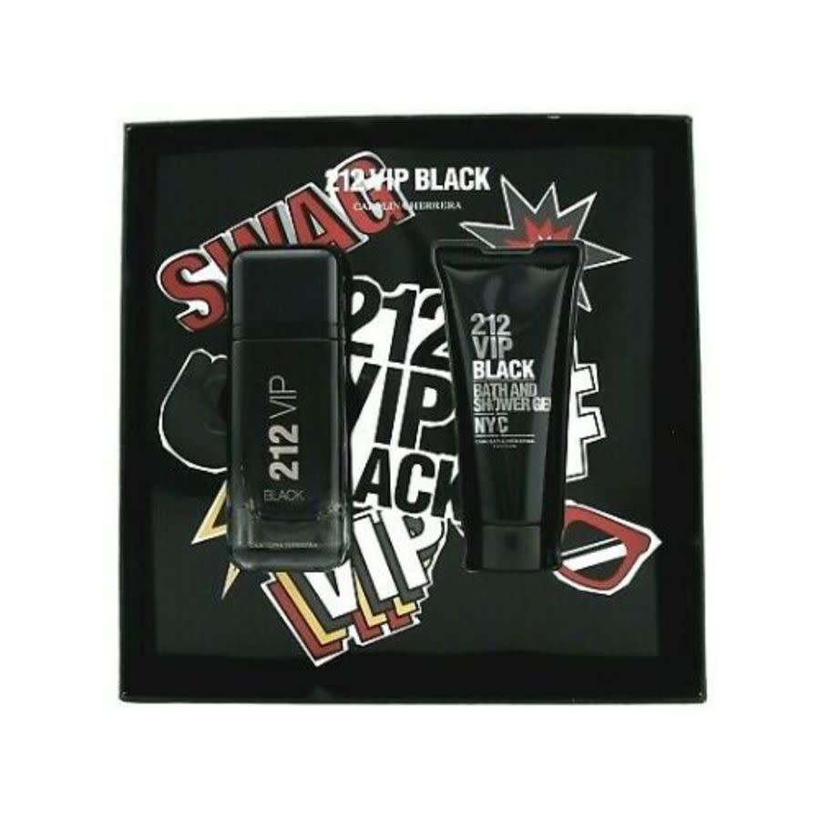 Carolina Herrera Men's 212 VIP Black Gift Set Fragrances 8411061952993 ...