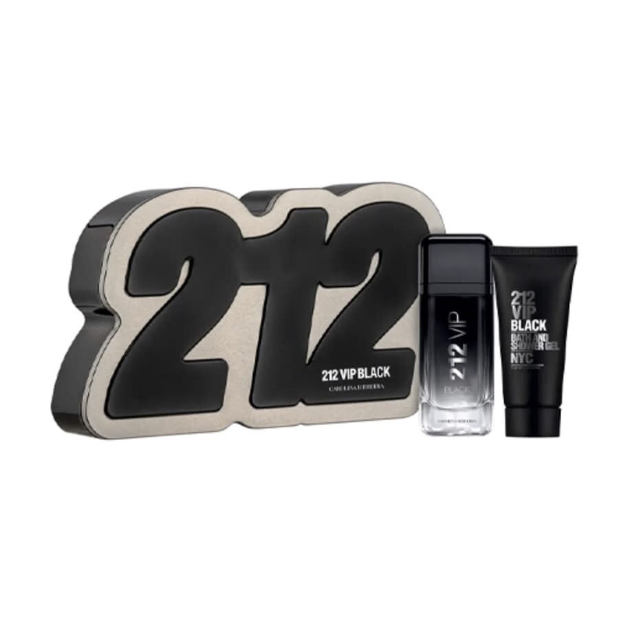 Carolina Herrera Men's 212 VIP Black Gift Set Fragrances 8411061954201 ...