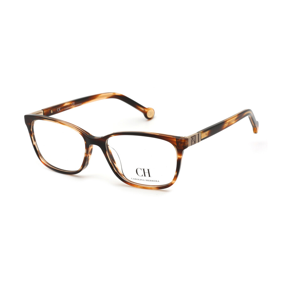 Carolina Herrera Unisex Brown Rectangular Eyeglass Frames VHE63309RS53 ...