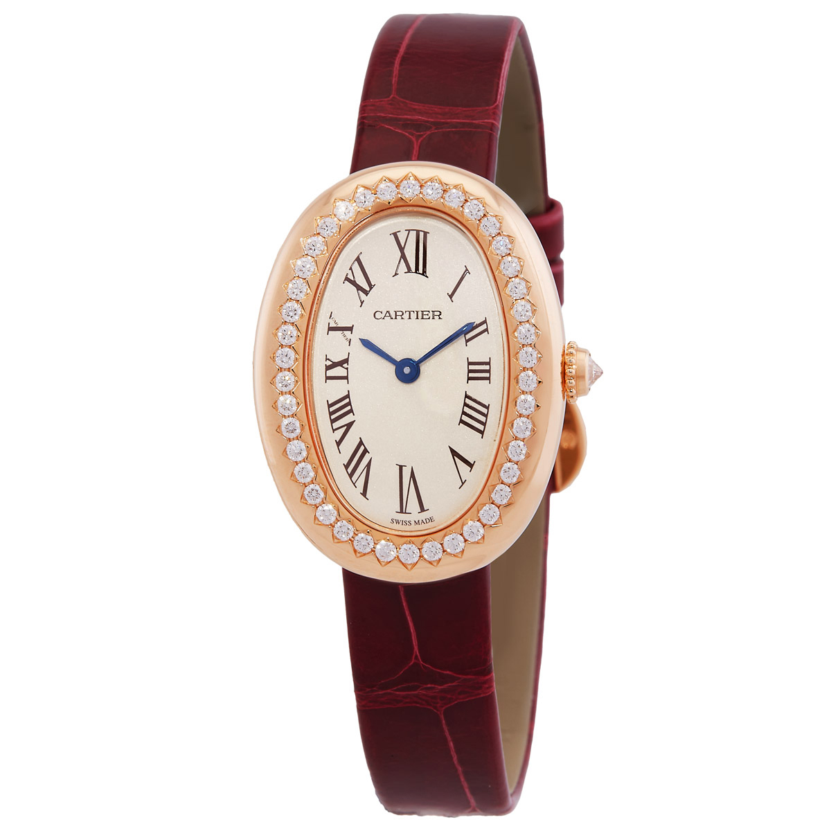 Cartier Baignoire Small Model Quartz Silver Dial Watch WJBA0031 ...