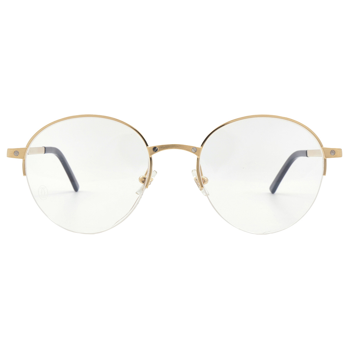 Cartier Demo Round Unisex Eyeglasses CT0108O 003 50 7630047805592 ...