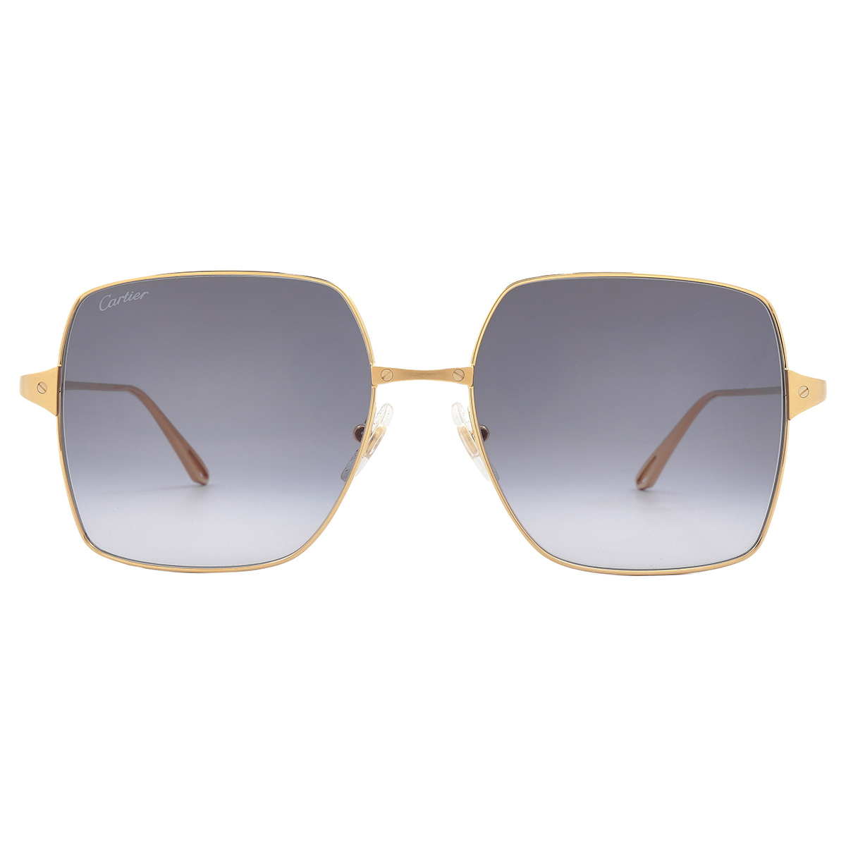 Cartier Grey Gradient Flash Square Ladies Sunglasses CT0297S 001 57 ...