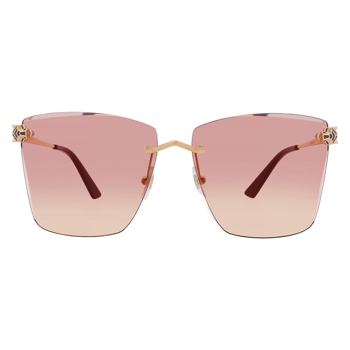 Cartier Panthere de Cartier Red Butterfly Ladies Sunglasses CT0397S 003 ...
