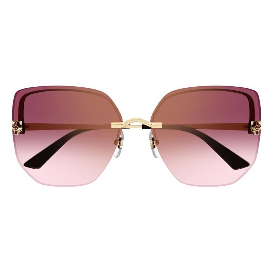 Cartier Panthere Red Gradient Butterfly Ladies Sunglasses CT0432S 004 ...