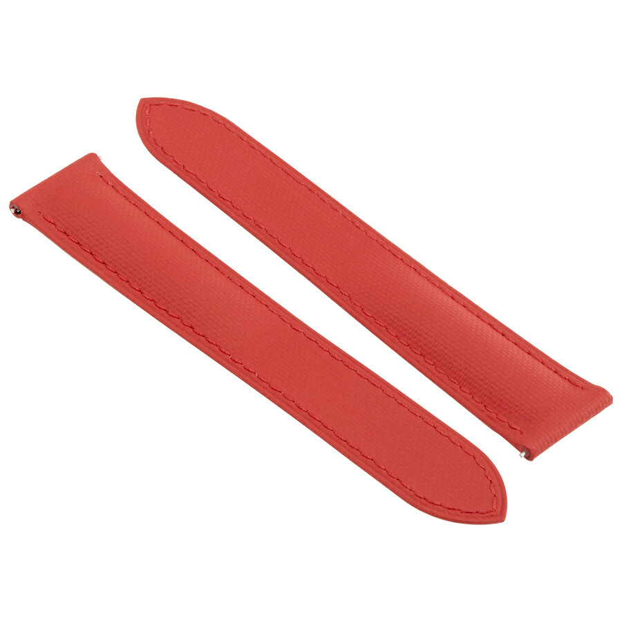 Cartier Red Leather Watch Band KD6UXAKG - Watch Accessories, Watch ...