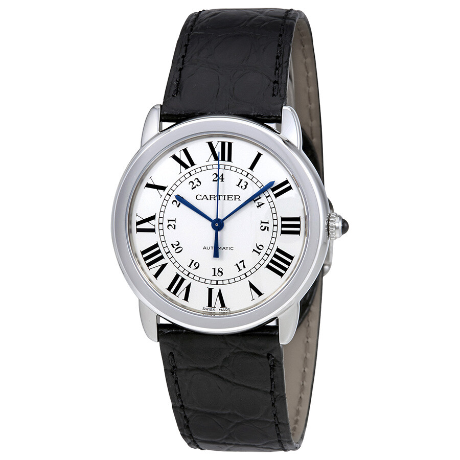 Cartier Ronde Solo Automatic Silver Opaline Dial Ladies Watch WSRN0013 ...