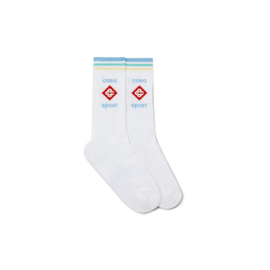 Casablanca Men's Pastel Casa Sport Icon Socks, Size Medium U-APF24-ACC ...