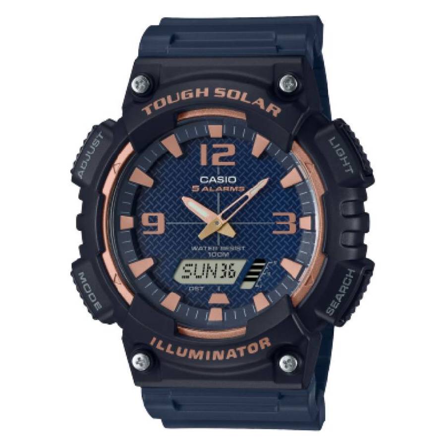 Casio Alarm Quartz Analog-Digital Watch AQS810W-2A3V - Watches - Jomashop