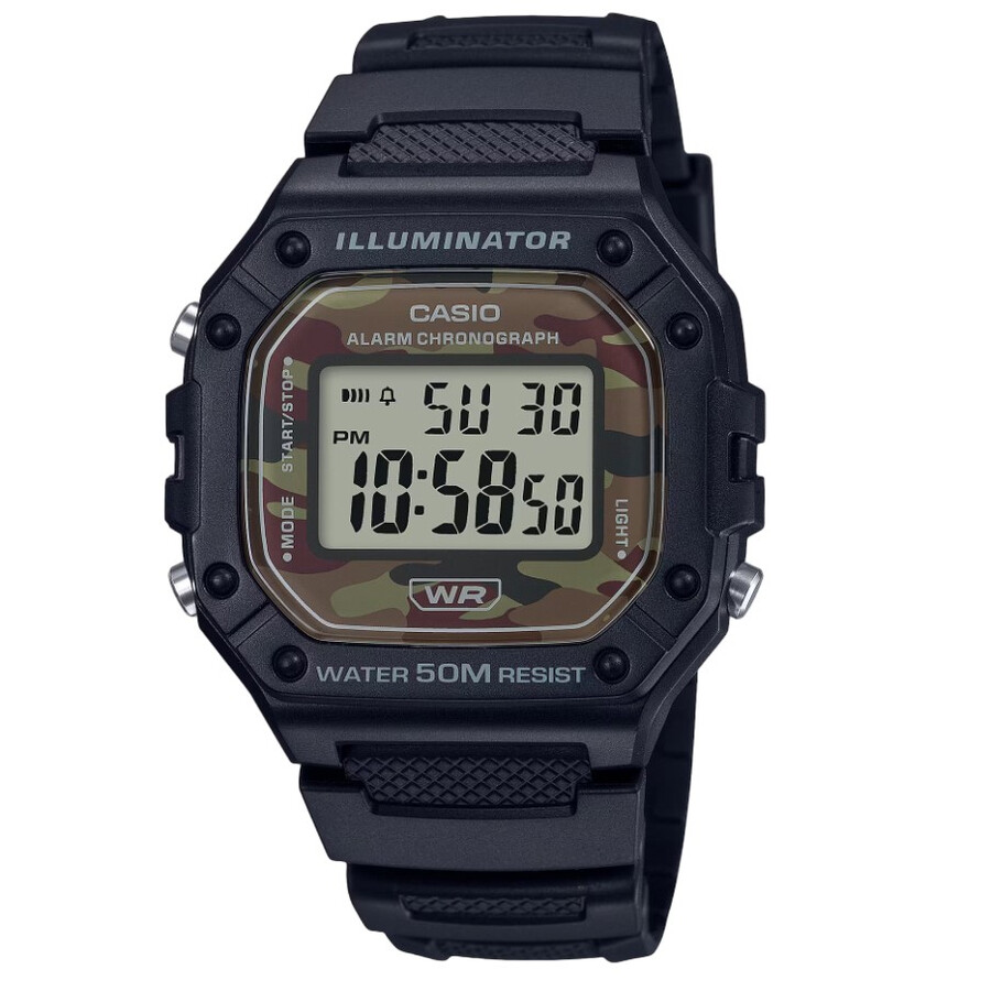 Casio Alarm Quartz Digital Watch W218H-5BV - Watches, Casio - Jomashop