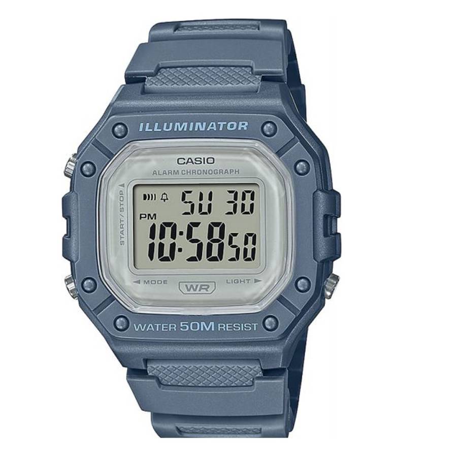 Casio Alarm Quartz Digital Watch W-218HC-2AV 4549526316999 - Watches ...