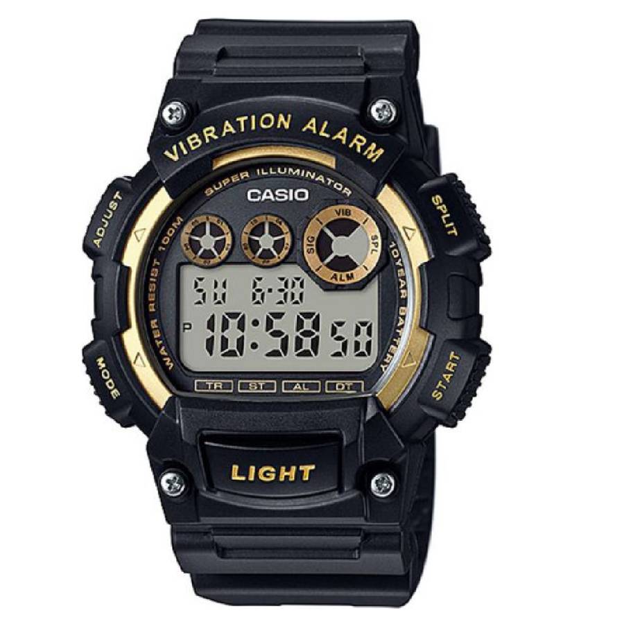 Casio Alarm World Time Quartz Digital Watch W-735H-1A2V - Watches ...